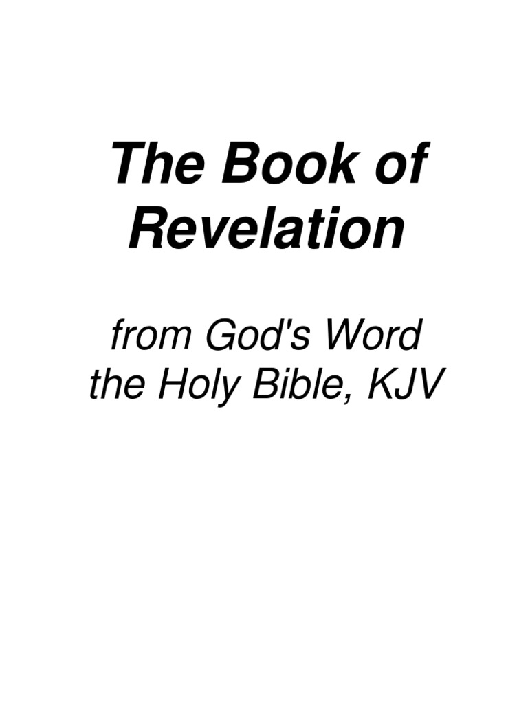 The Book of Revelation: From God's Word The Holy Bible, KJV | PDF | The ...