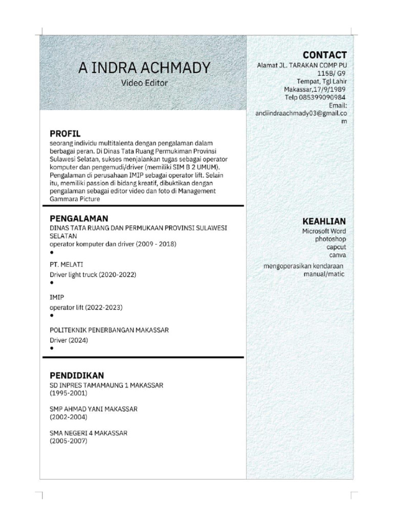 berkas lamaran | PDF