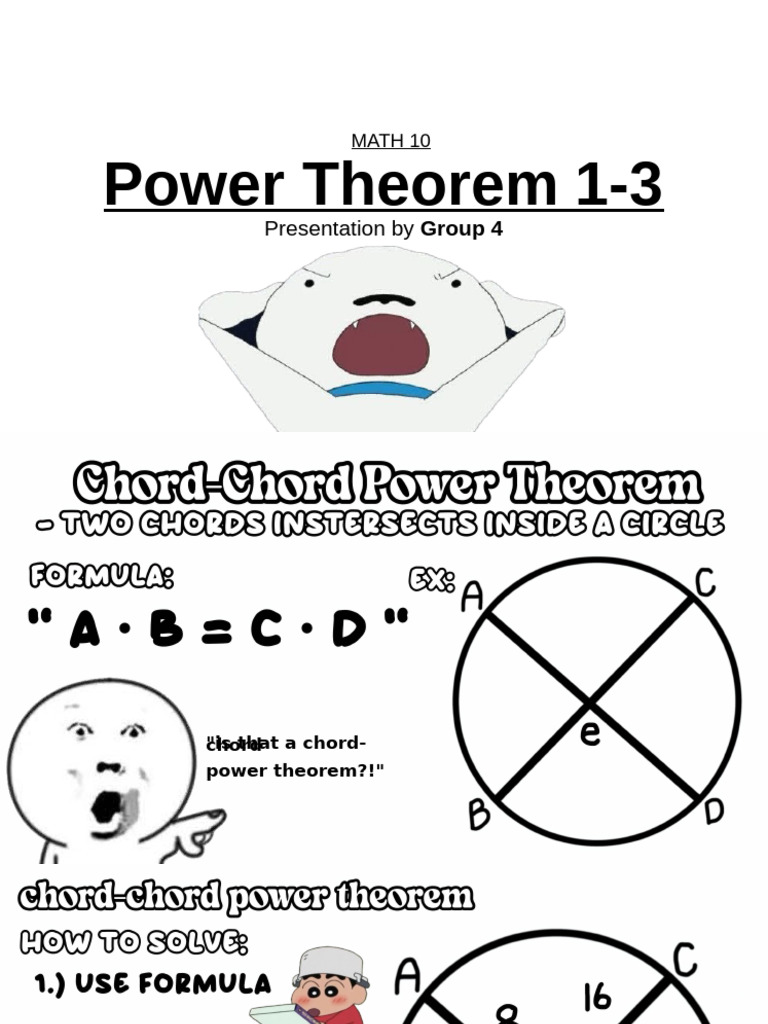 Power Theorem 1 3 Group 4 Math | PDF