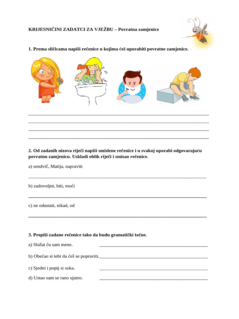 Krijesničini Zadatci Za Vježbu | PDF