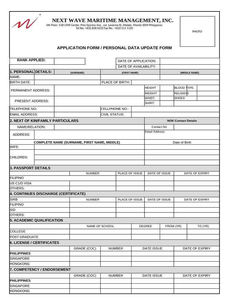 Copy of NW Application-Form-2024 | PDF