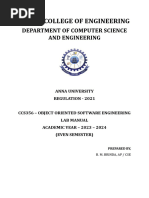 ccs356 Oose | PDF