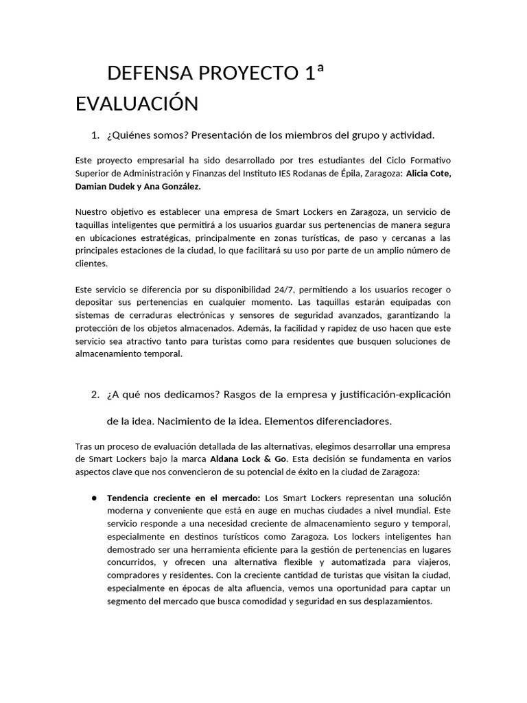 Defensa Proyecto | PDF | Business | Aplicación movil