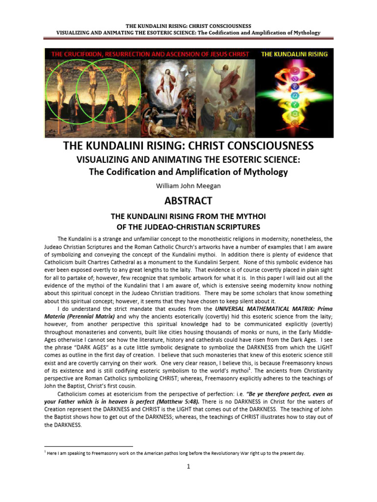 The Kundalini Rising Christ Consciousnes | PDF | Western Esotericism | Soul