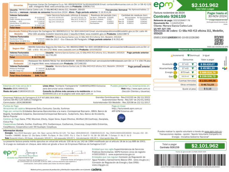 Epm COLOMBIA Nov 2024 | PDF