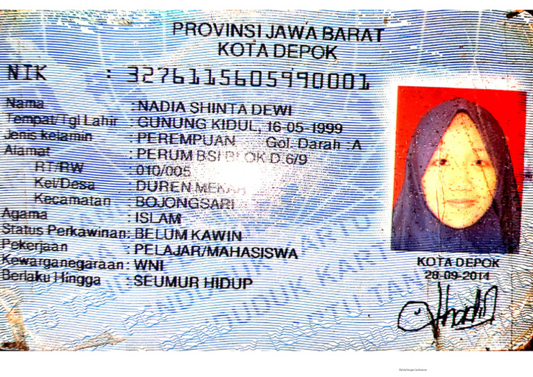 KTP Nadia Shinta Dewi | PDF