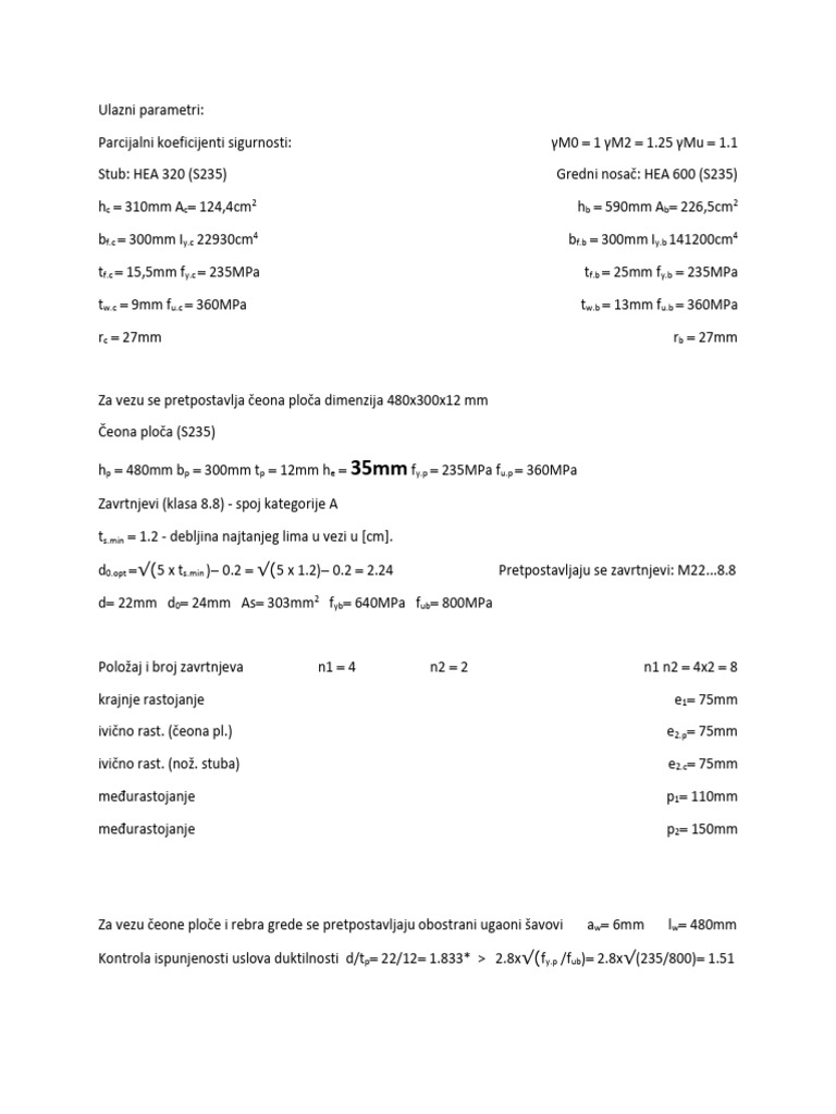 Ulazni Parametri | PDF