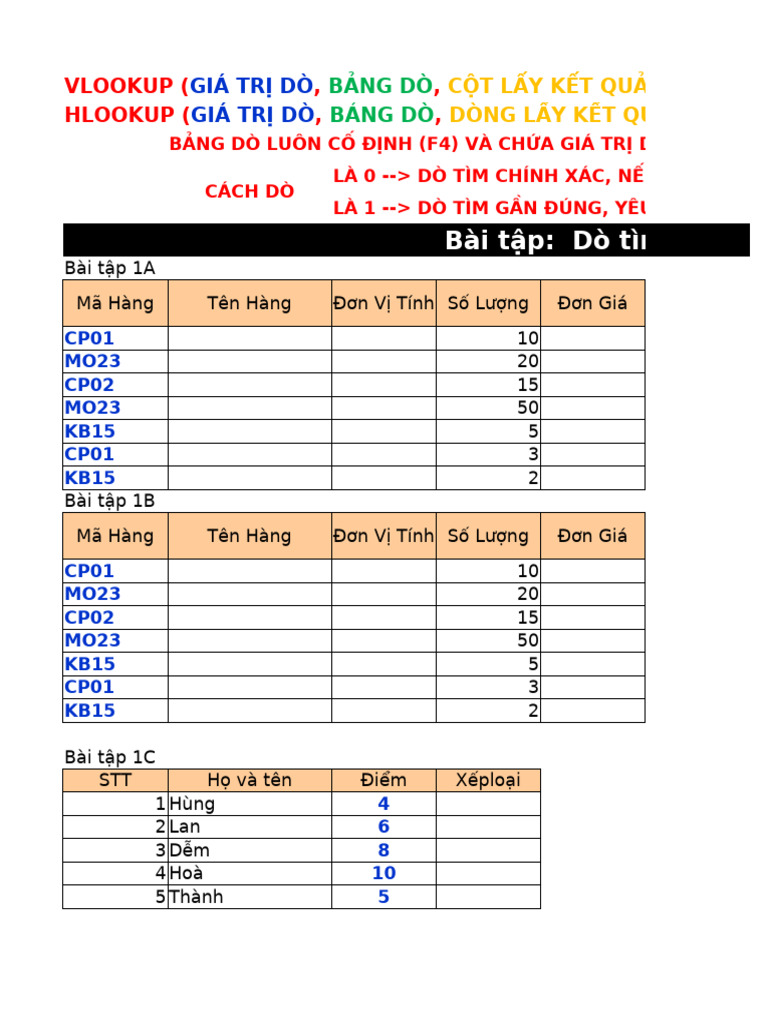 4-Ham Vlookup - Hlookup | PDF