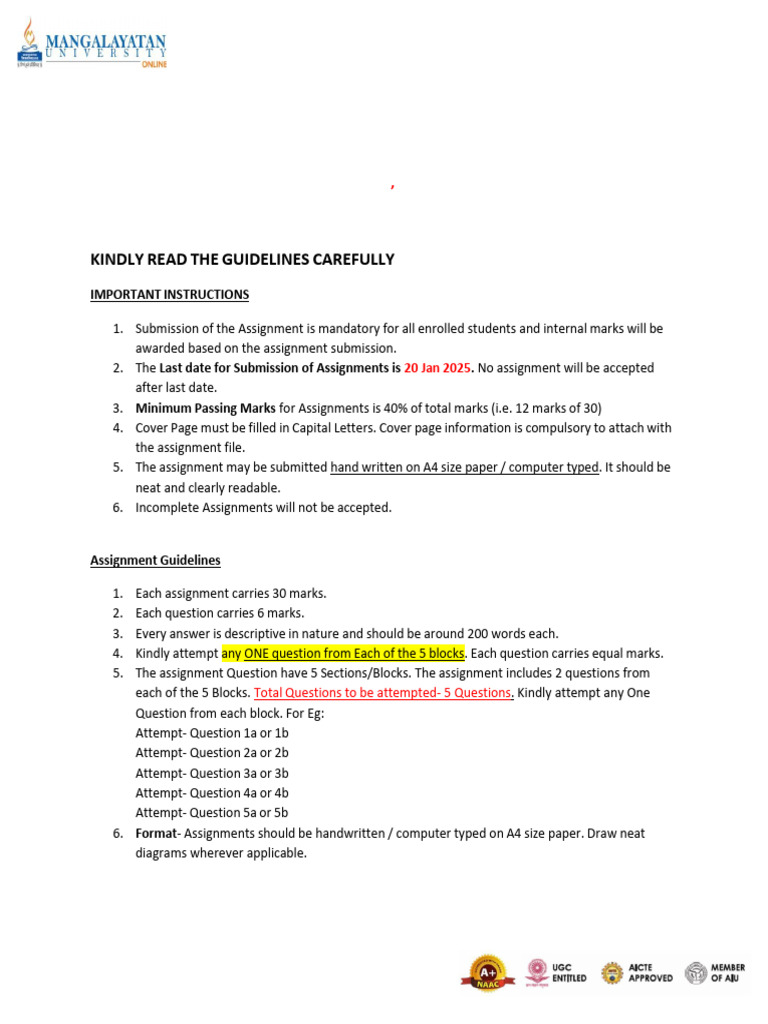 Assignment Guidelines-July'24 Session (3) | PDF | Computing