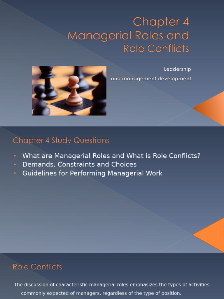 4- Managerial Roles and Role Conflict | PDF | Social Psychology ...