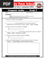 Grade 1 Computer Book 18 Feb | PDF | Computer Keyboard | Computing