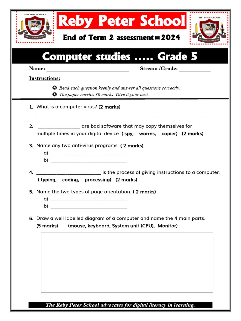 Computer Studies Grade 5 | PDF | Computer Architecture | Computer Engineering