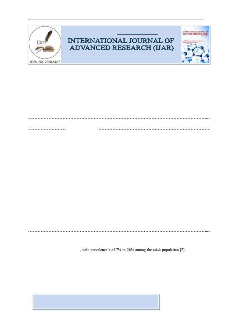 Journal Homepage: - : Introduction | PDF | Medical Specialties ...