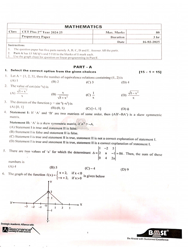 Maths Important Questions | PDF