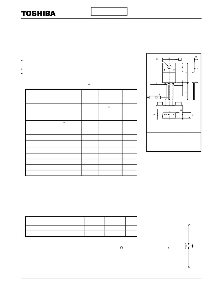 K10A60W-Toshiba Semiconductor | PDF | Field Effect Transistor ...