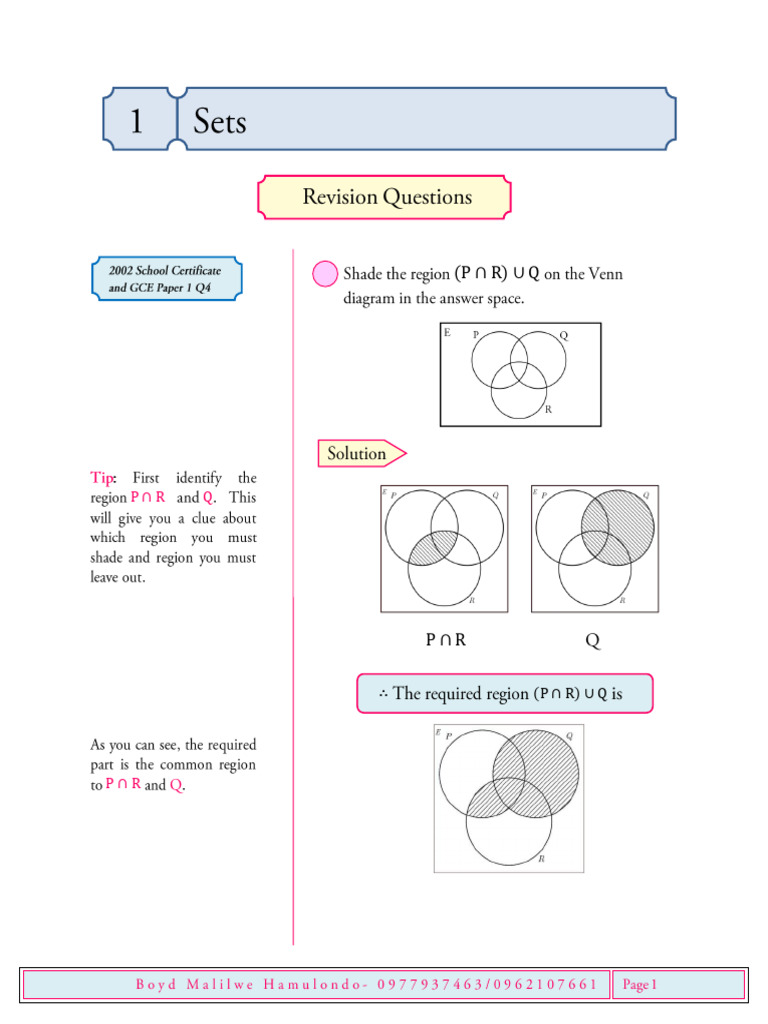 Mathematics Revision Pack | PDF