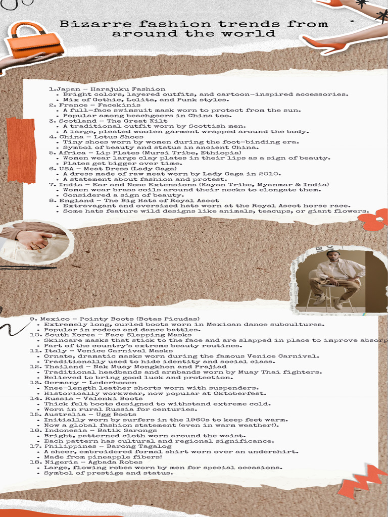 Bizarre Fashion Trends | PDF | Clothing | Human Appearance
