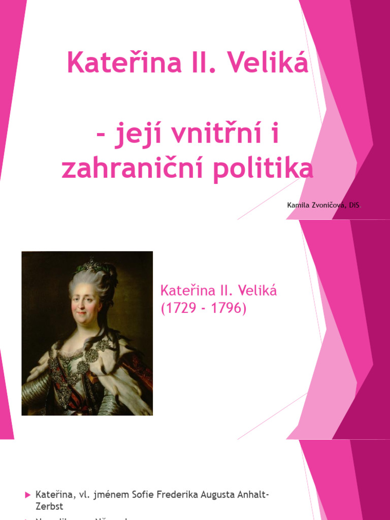 Katerina II. Prezentace | PDF