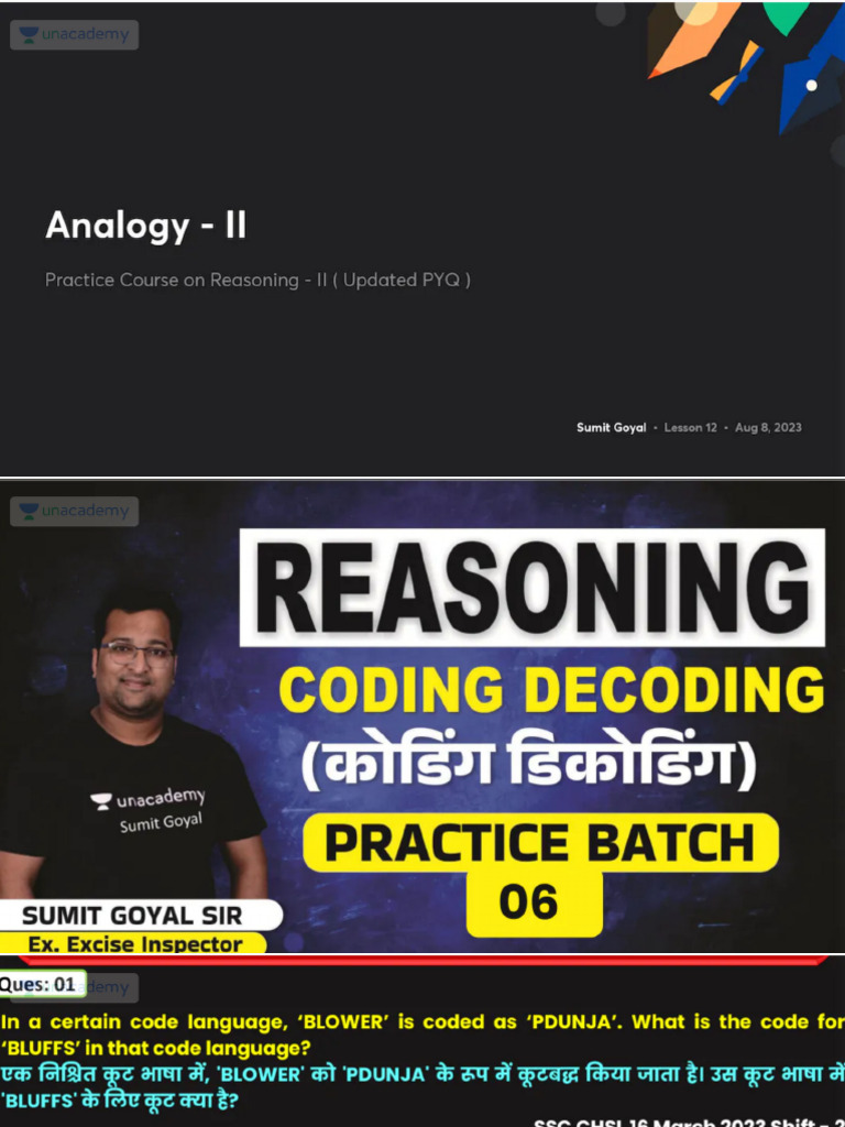 Analogy II No Anno | PDF