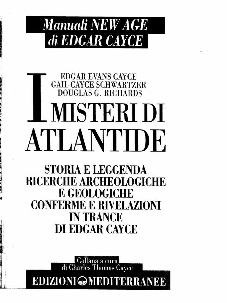 Cayce Edgar Evans - I Misteri Di Atlantide | PDF