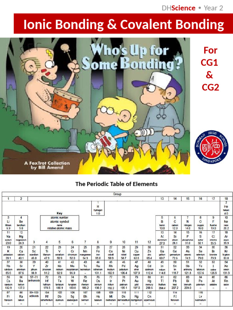 CG PPT Slides 2025 - Ionic Bonding & Covalent Bonding (edit) | PDF | Ion | Chemical Bond