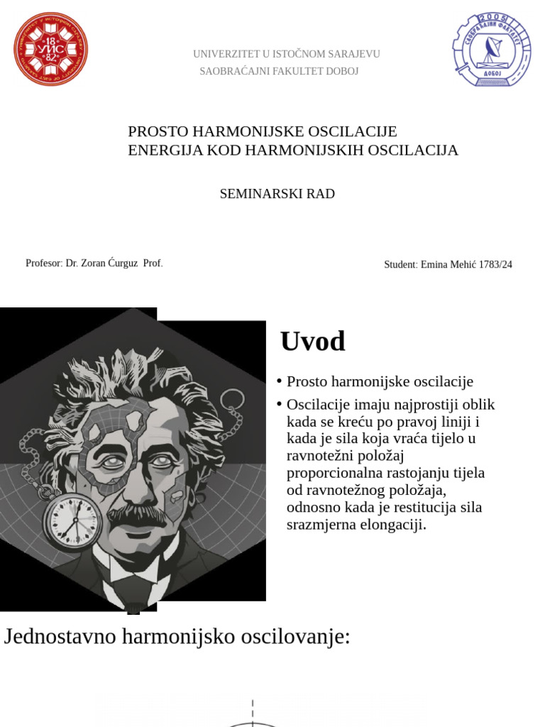 Harmonijske Oscilacije | PDF