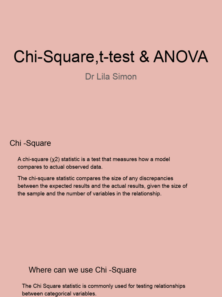 MR Chi-Square | PDF | Chi Squared Test | Statistical Theory