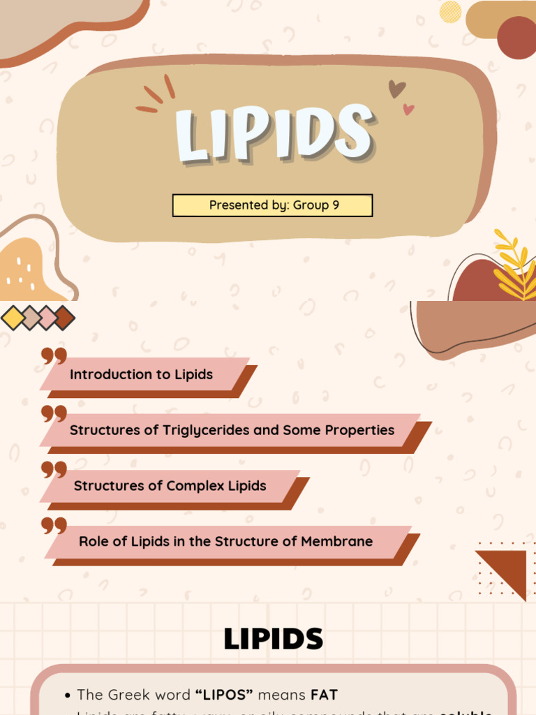 Lipids | PDF | Lipid | Cell Membrane