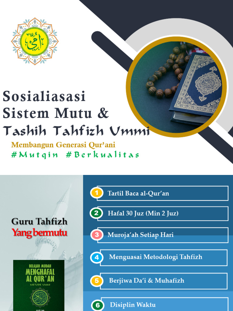 2. Standarisasi Sistem Mutu Tahfizh 2024 | PDF