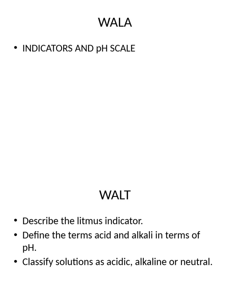 Indicators and PH Scale | PDF | Ph | Acid