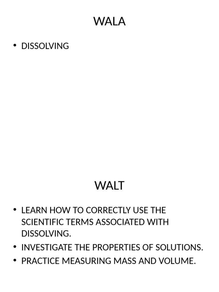 DISSOLVING | PDF | Mixture | Colloid