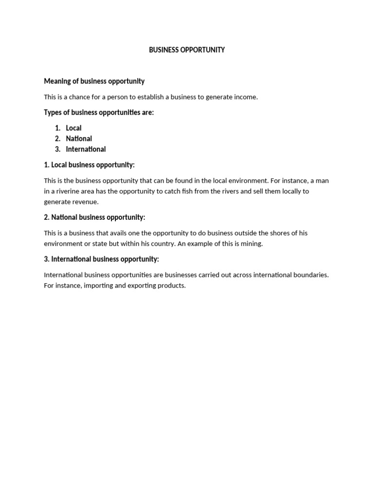 Year 8 Business Studies Second Term Class Note for Week 4 Business ...