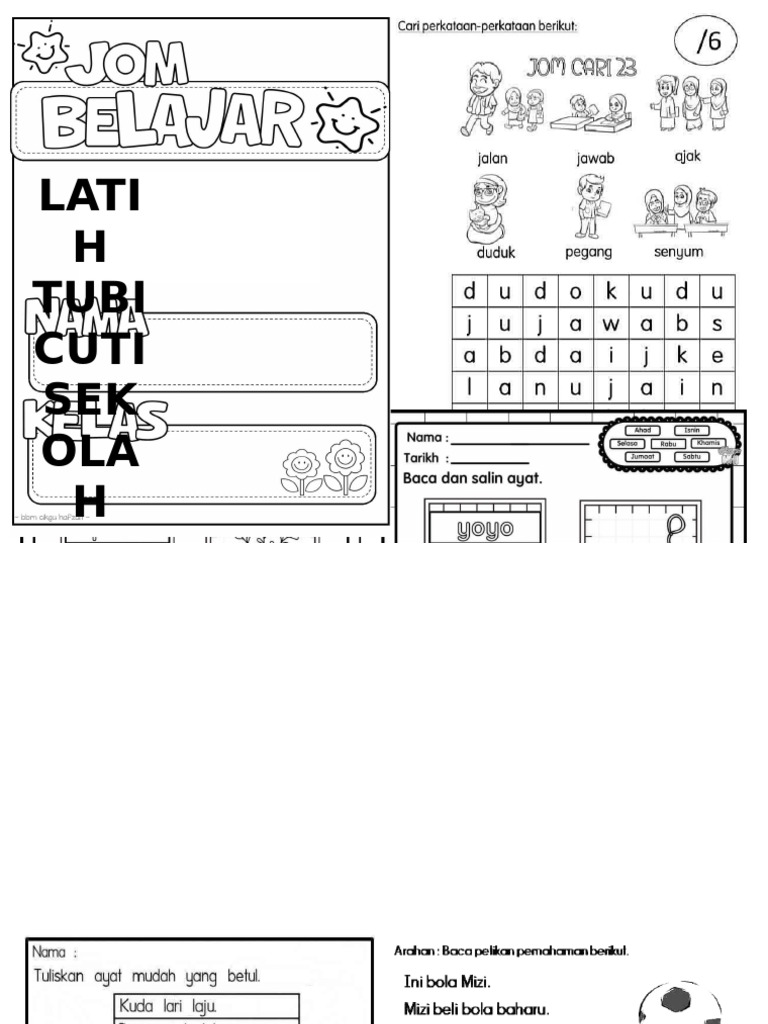 Latihan Bm Tahun 3 6 Pdf