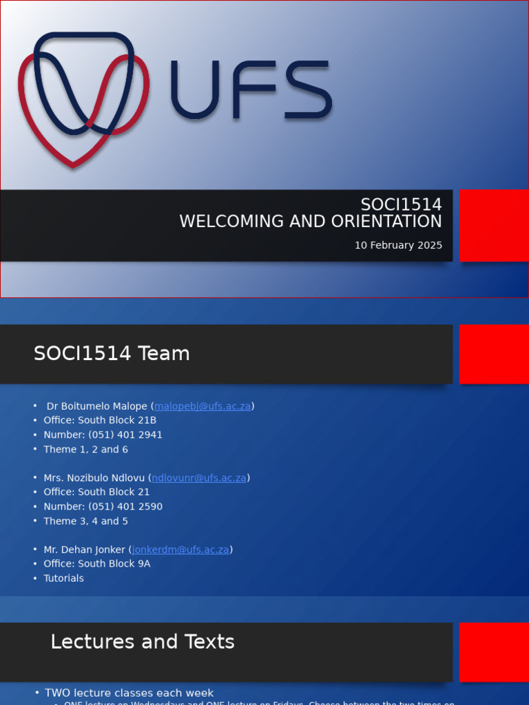 2025 SOCI 1514 Orientation and Welcoming | PDF