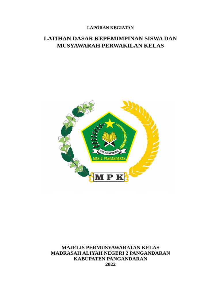 Laporan Kegiatan Mukilas | PDF