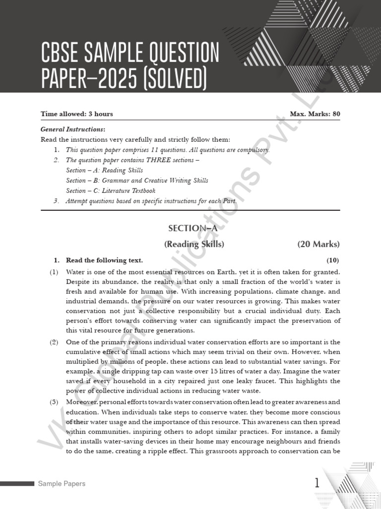 CBSE Sample Questions Paper 2025 | PDF | Electronic Waste | Agriculture