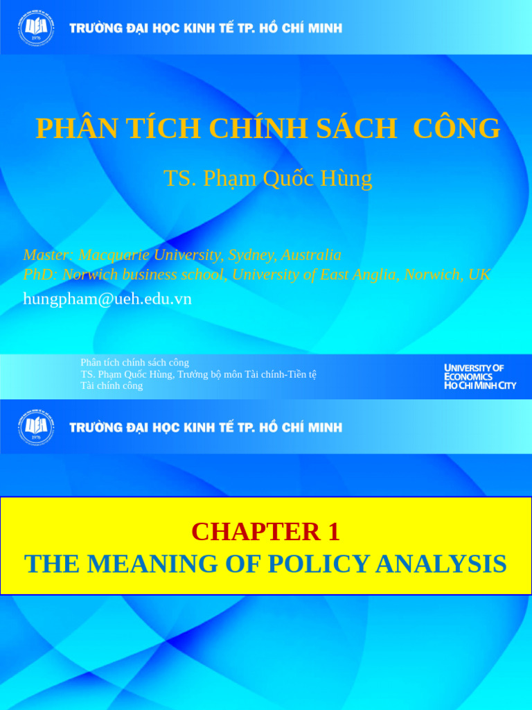 1.chapter 1 - The Meaning of Policy Analysis | PDF | Unemployment | Policy