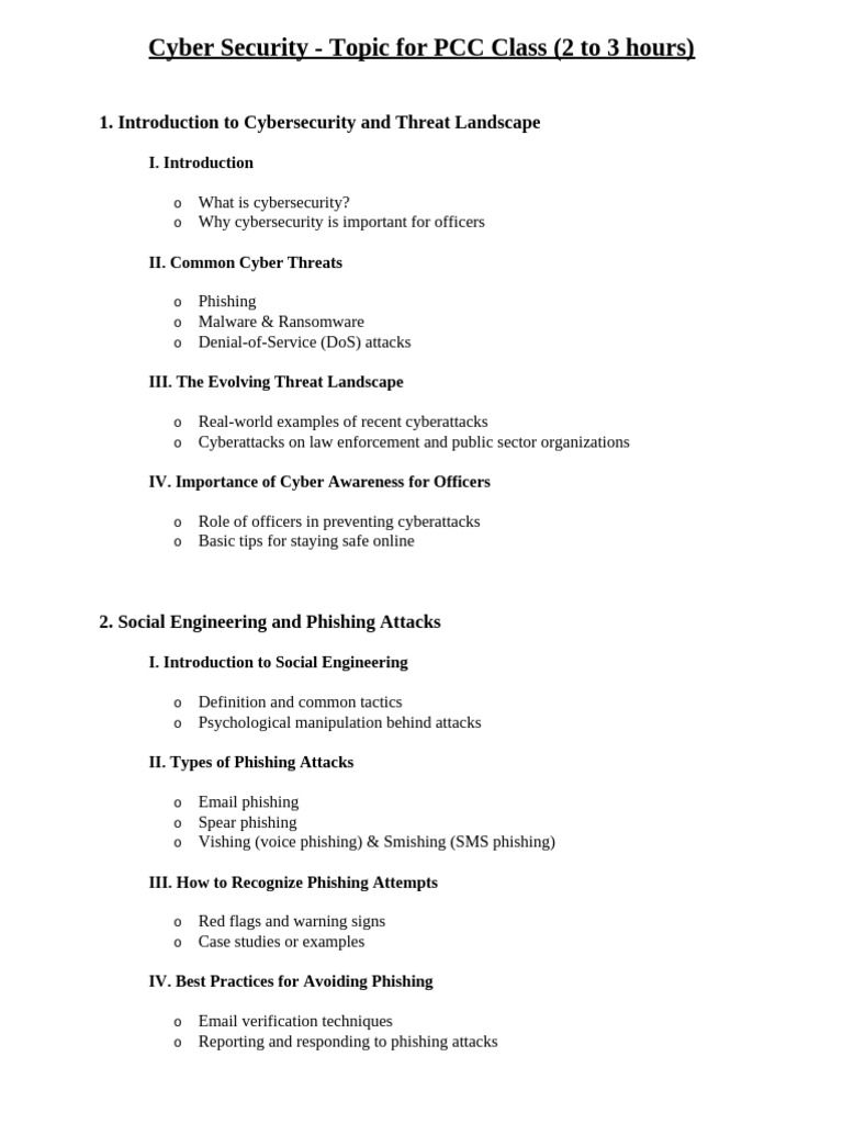 PCC - Topic For Cyber Security | PDF | Security | Computer Security
