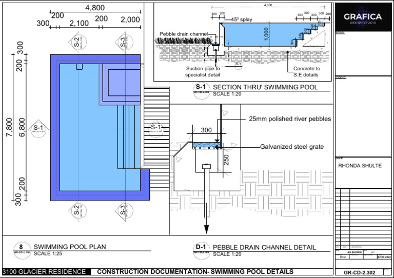 3100 Glacier Residence Swimming Pool Details | PDF