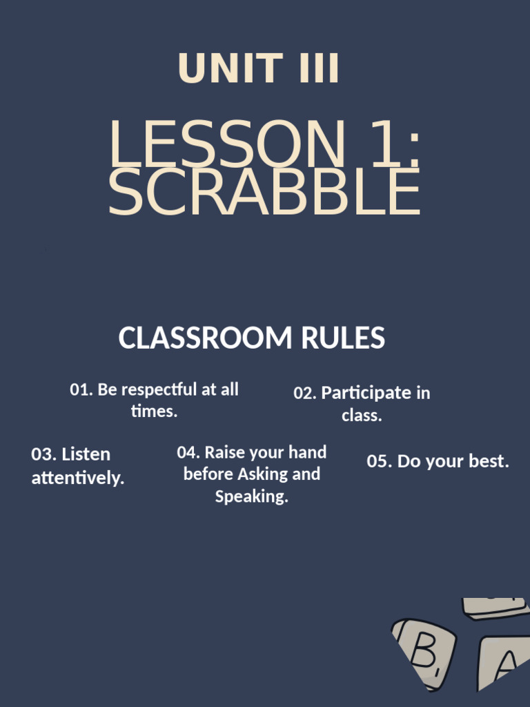Scrabble Ppt | PDF | Games Of Mental Skill