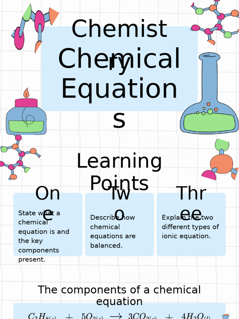 Chemical Equations Chemistry | PDF | Chemical Reactions | Chemical ...