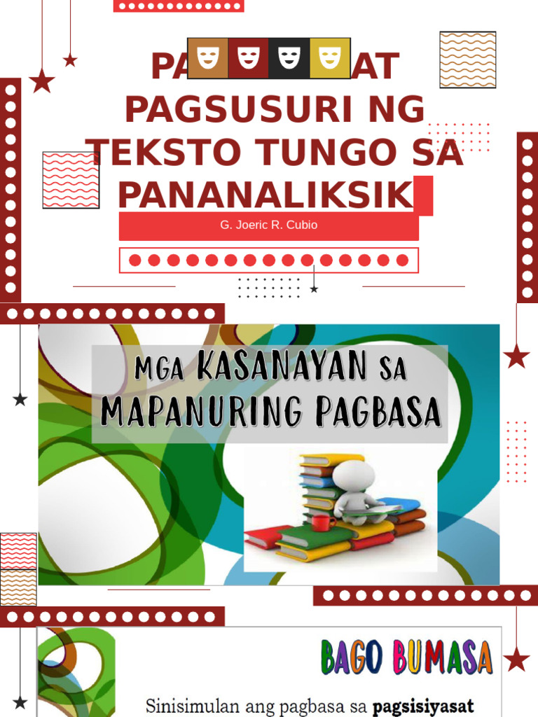 Mapanuring Na Pagbasa Katotohanan o Opinyon 1 | PDF