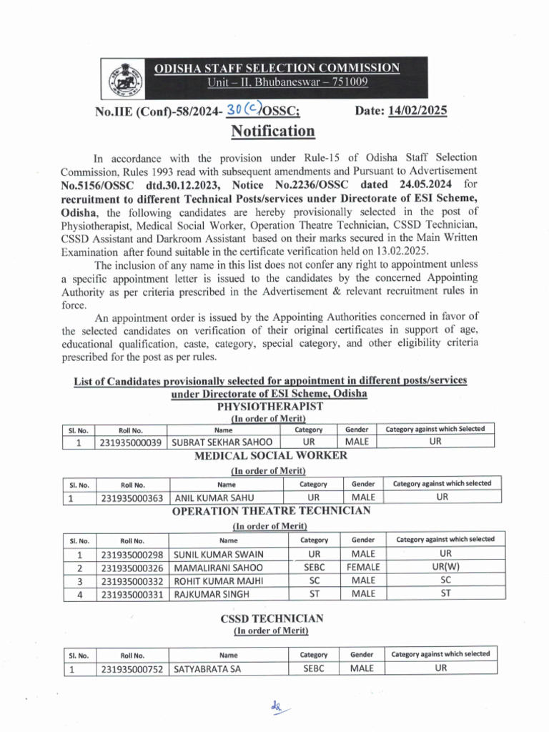 Result_ESI_2023 | PDF