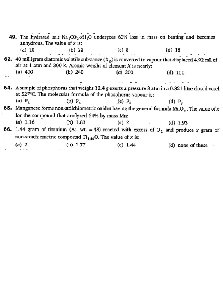 N. Awasthi Doubtful Questions | PDF
