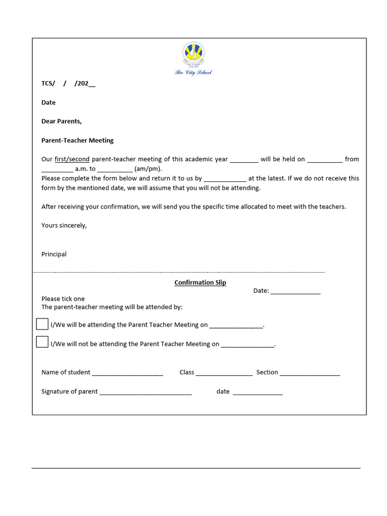 Parent-Teacher Meeting Policy | PDF