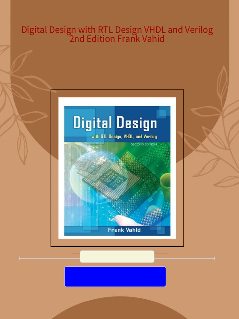Download Full Digital Design with RTL Design VHDL and Verilog 2nd Edition Frank Vahid PDF All ...