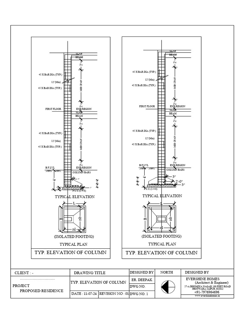 Typ - Elevation of Column | PDF