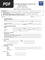 AXA GIG Claim Form | PDF | Patient | Insurance