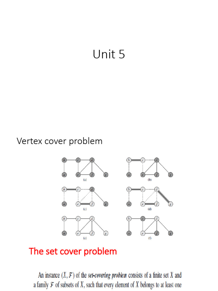 Bin Packing, Vertex Cover, Set Cover | PDF