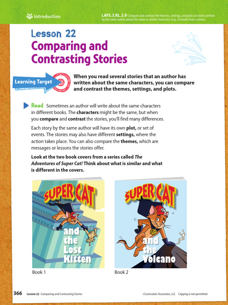 Comparing and Contrasting Stories | PDF | Fable | Aesop's Fables